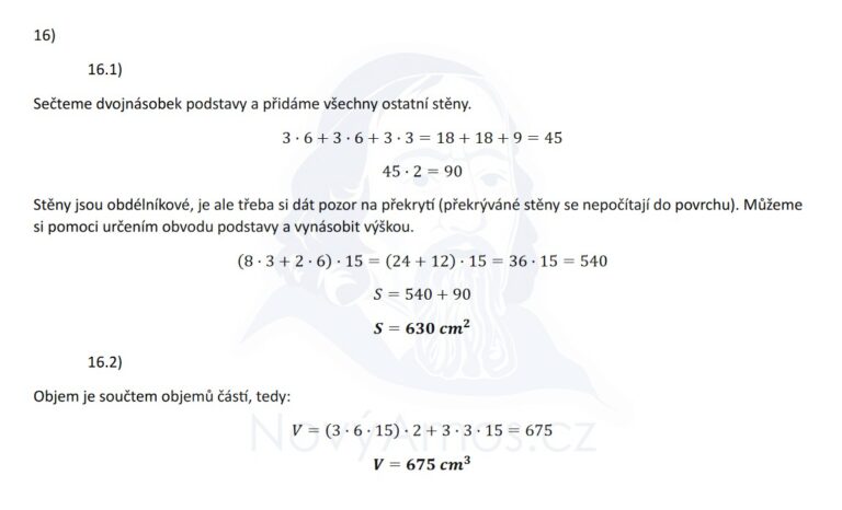 Řešení přijímacího testu z matematiky pro šestileté obory 2024 1 ...